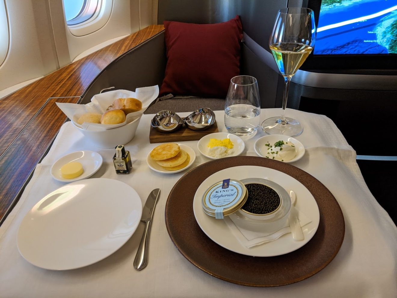 Review: Cathay Pacific First Class 77W (New Catering + Bamford)